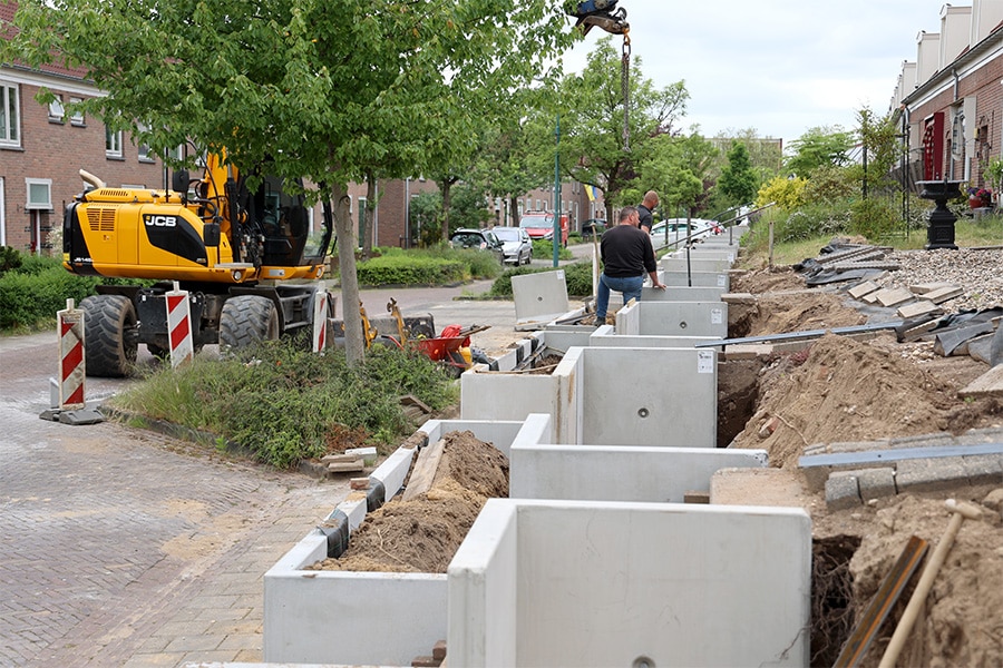 Prefab betonelementen voor de infra