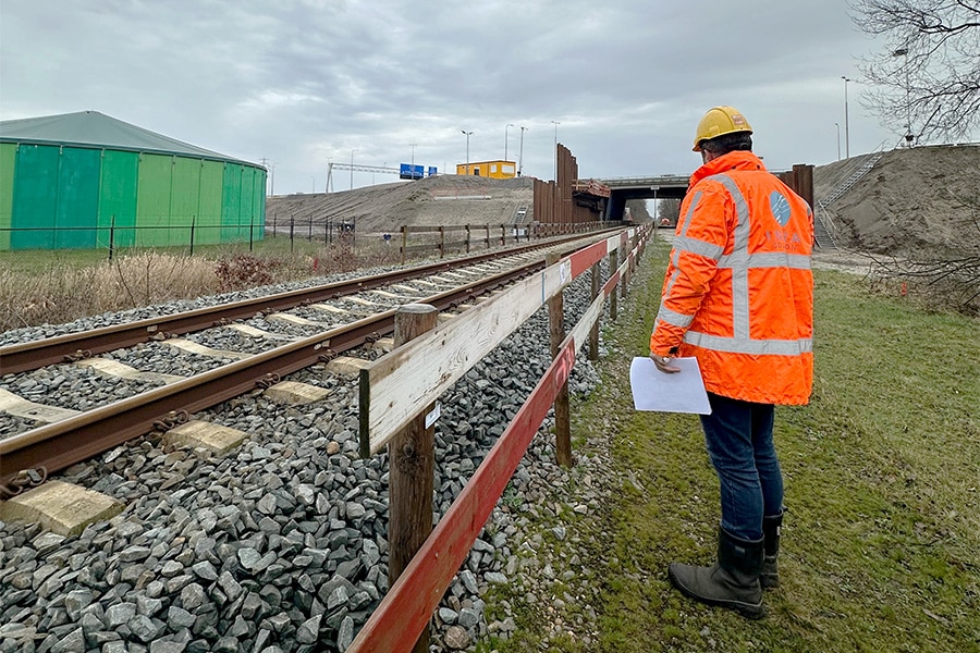 Veilig werken langs het spoor