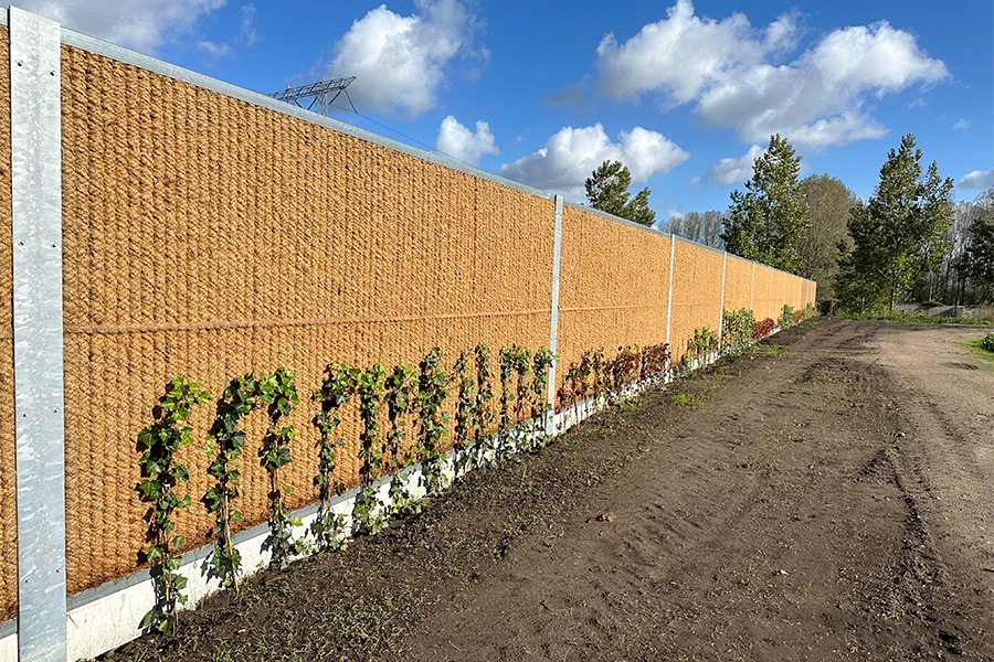Kokosystems' sustainable, green noise barriers have a very favorable ...